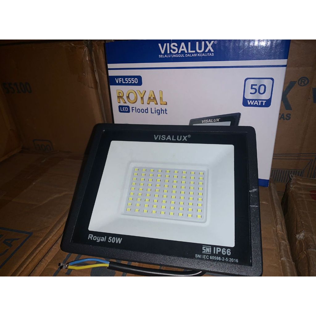 Jual LAMPU SOROT, LED SMD FLOODLIGHT 50W VISALUX | Shopee Indonesia