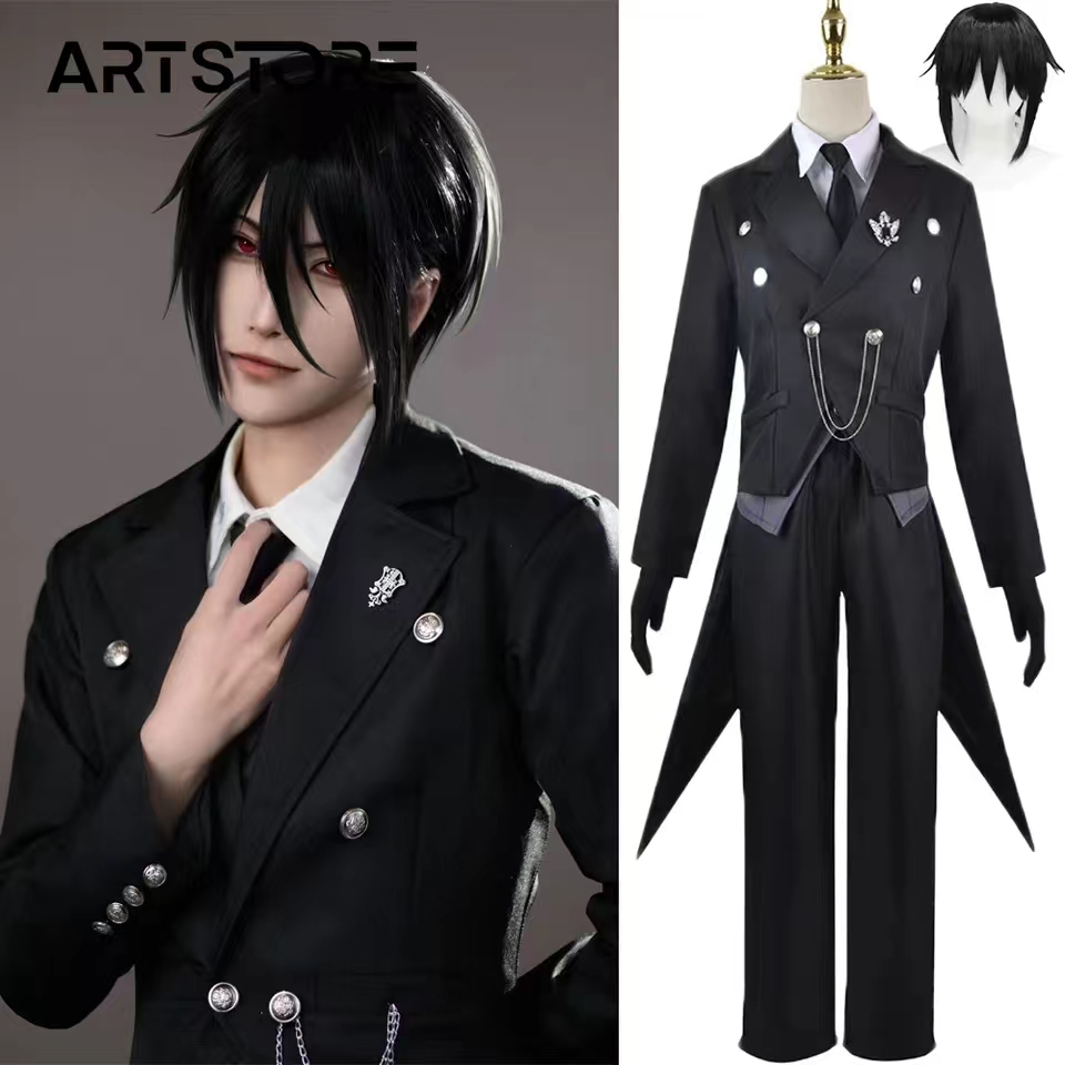 Jual Black Butler Cosplay Japanese Anime Kuroshitsuji Sebastian ...