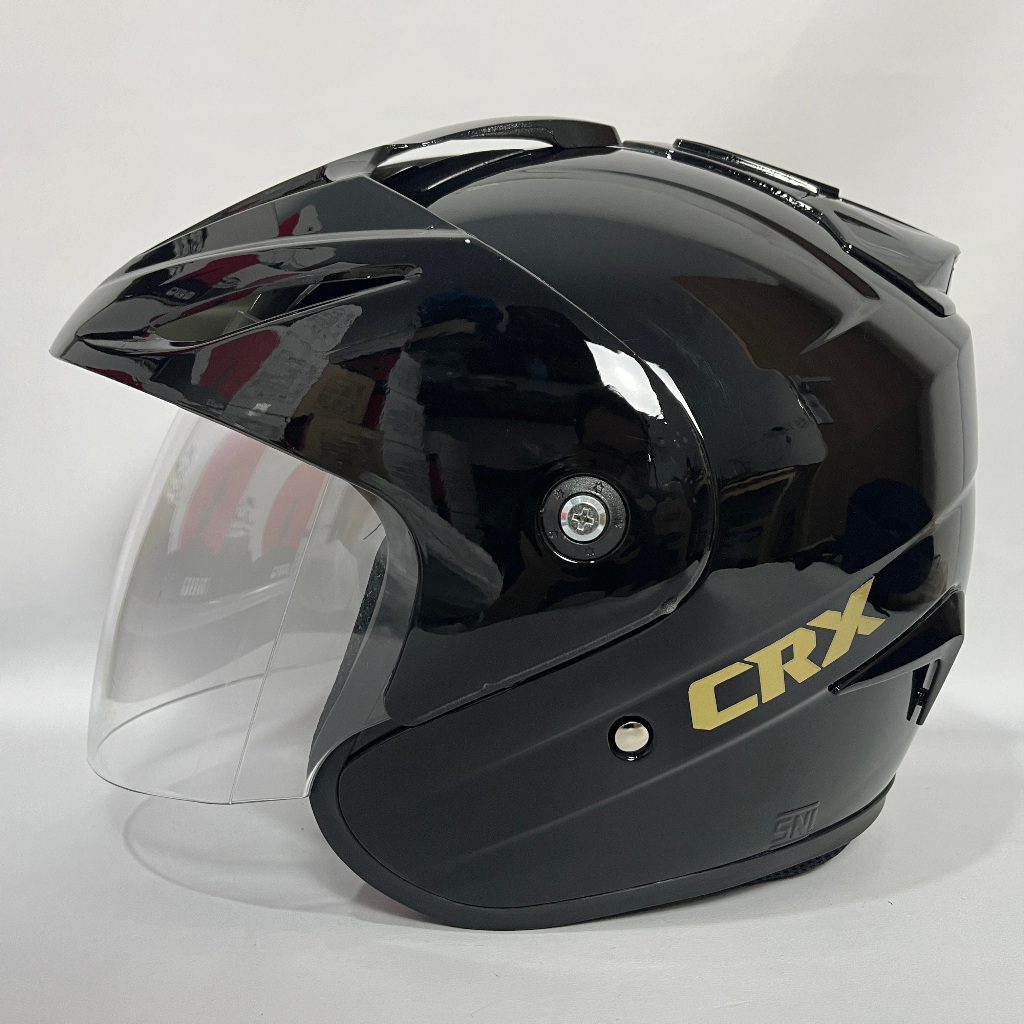 Jual Helm CRX Fortune-X Hitam Glossy - Polos Solid - Single Visor ...