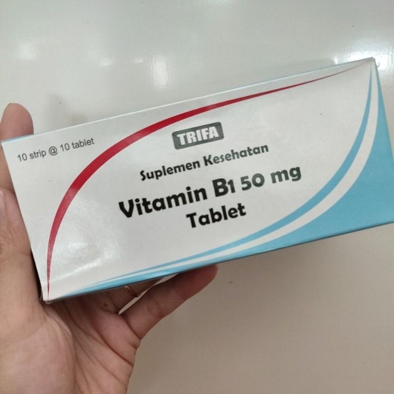 Jual Vitamin B1 50mg strip isi 10 tablet TRIFA | Shopee Indonesia