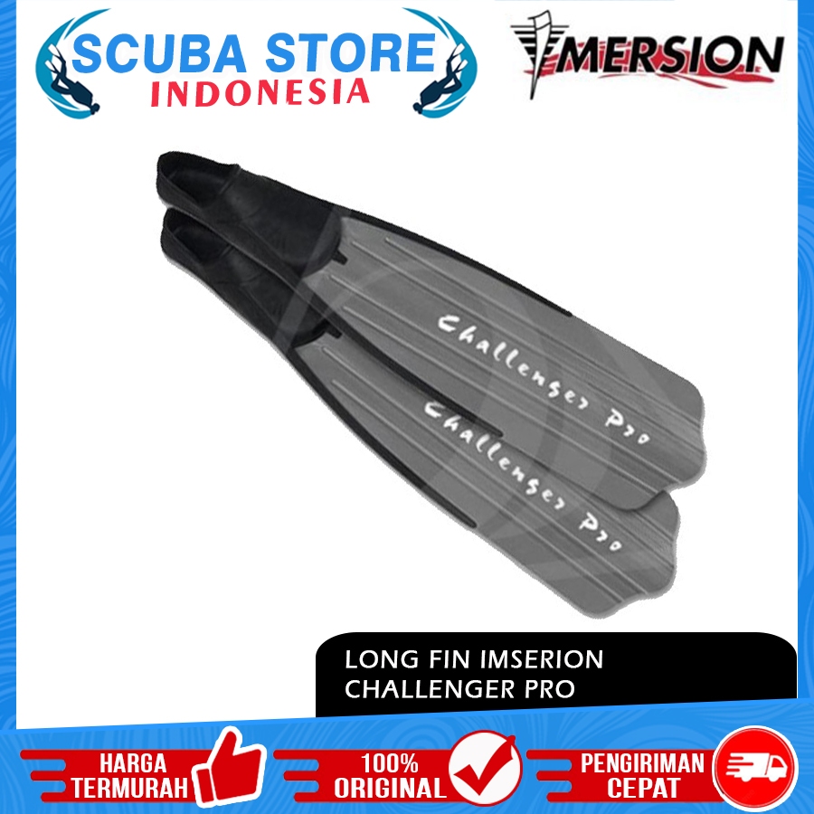 Jual Long Fin Imersion Challenger Pro Fins Freediving Spearfishing Kaki ...