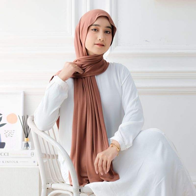 Jual pashmina kaos premium/hijab jersy premium/jilbab pashmina instan/pashmina rayon/pashmina ...