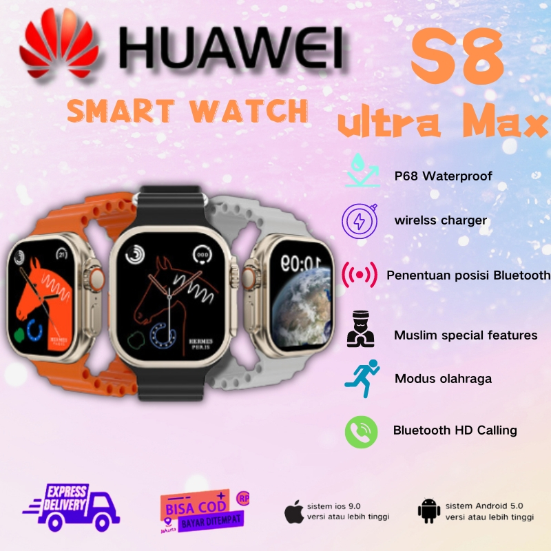 Jual Smartwatch Series 8 ULTRA MAX 2.08Inci lP68 Bluetooth GPS Watch ...