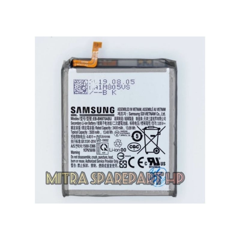 Jual BATERAI BATRE BATTERY SAMSUNG NOTE 10 EB - BN970ABU | Shopee Indonesia