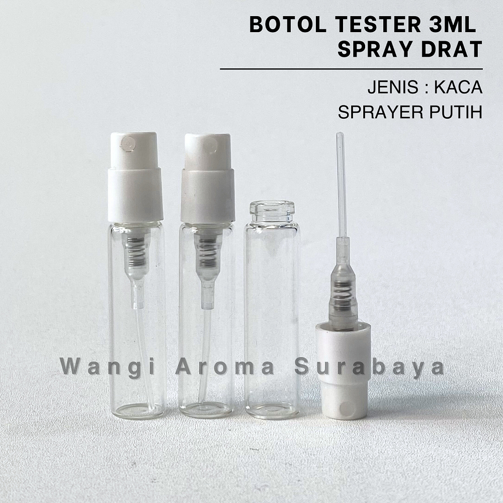 Jual Botol Parfum Tester 3ML Kaca Spray One Klik - Botol Pafum Kaca 3ML ...