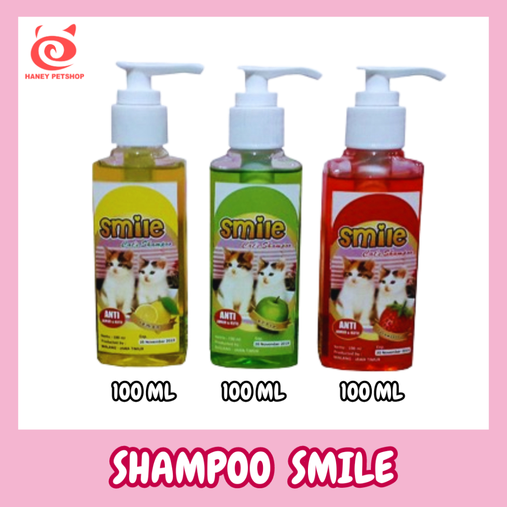 Jual Shampoo Smile Shampo Kucing Anjing 100ml Pet Shampoo Hewan ...