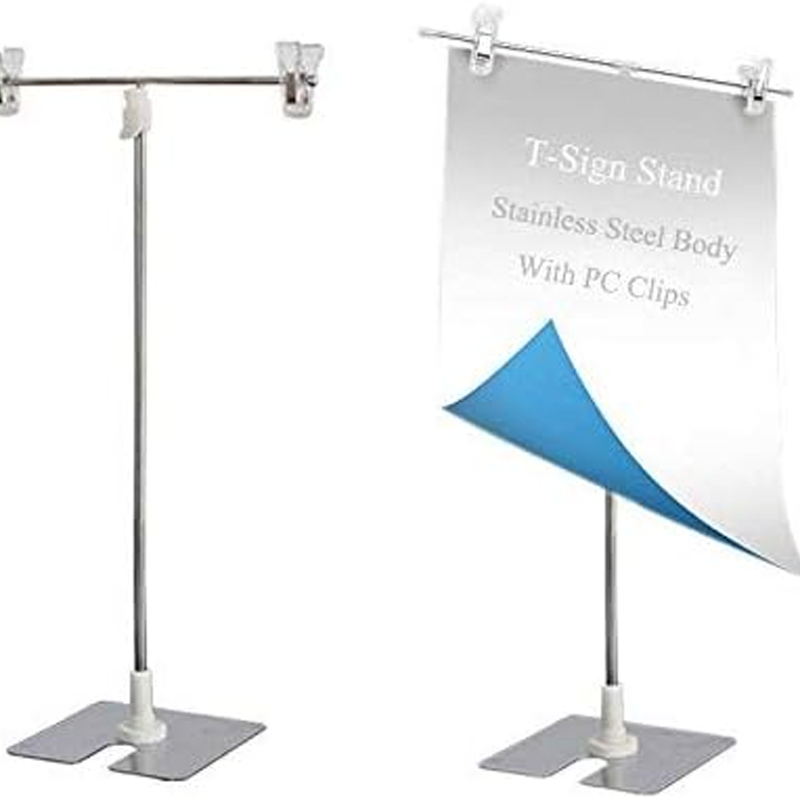Jual 29-93cm T Stand Pop Meja / Banner Display Stand / Jepit Promosi ...