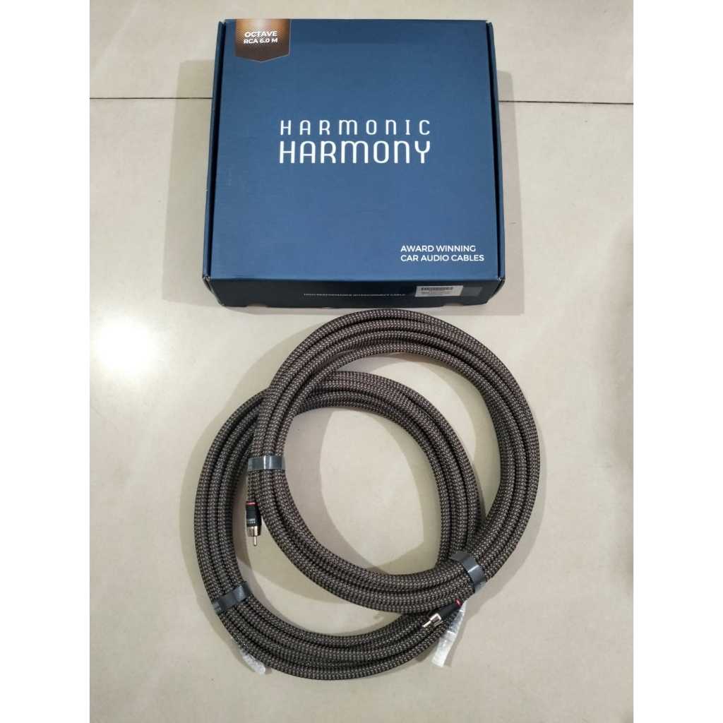 Jual KABEL RCA HARMONIC HARMONY OCTAVE UKURAN PANJANG 6 METER PAIR | Shopee Indonesia