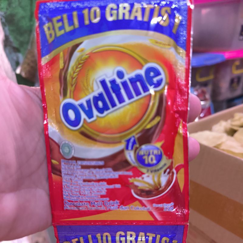 Jual 1 Renceng Susu Ovaltine Sachet isi 10 Sachet x 22 Gram ( free 1 ...