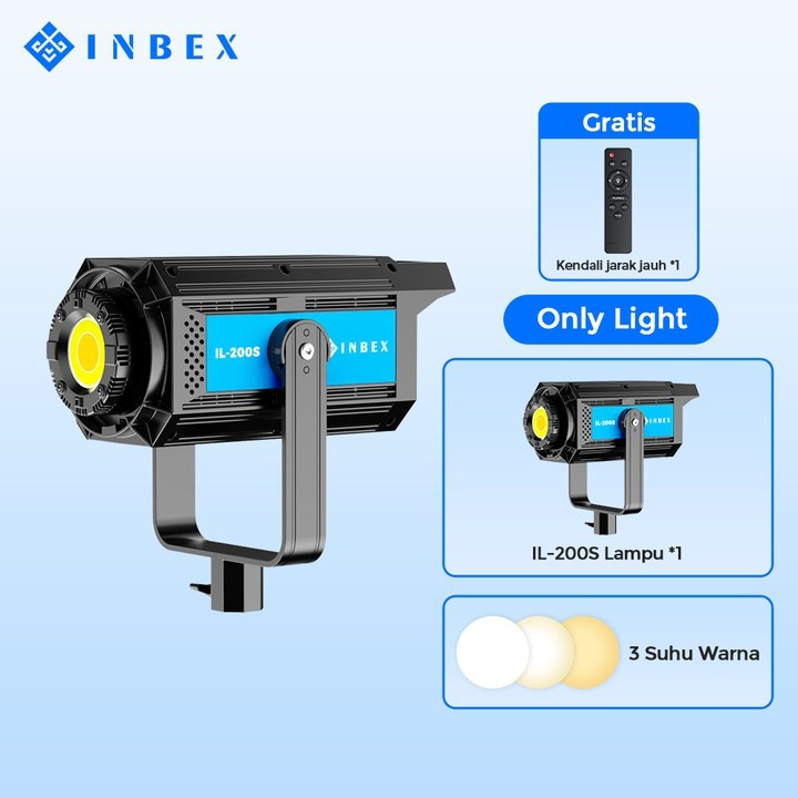 Jual INBEX Lighting IL-200S LED COB Lampu Softbox Daylight CRI 98 Untuk ...