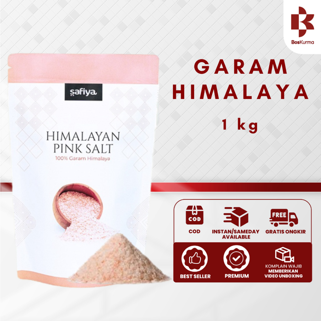 Jual Garam Himalaya 1 Kg Himalaya Pink Salt Asli Original Premium ...