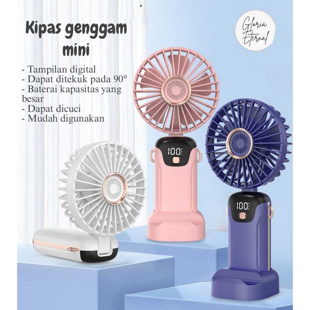 Jual [Gloria] Kipas Angin Mini Portable USB / Mini Fan / Kipas Kecil ...