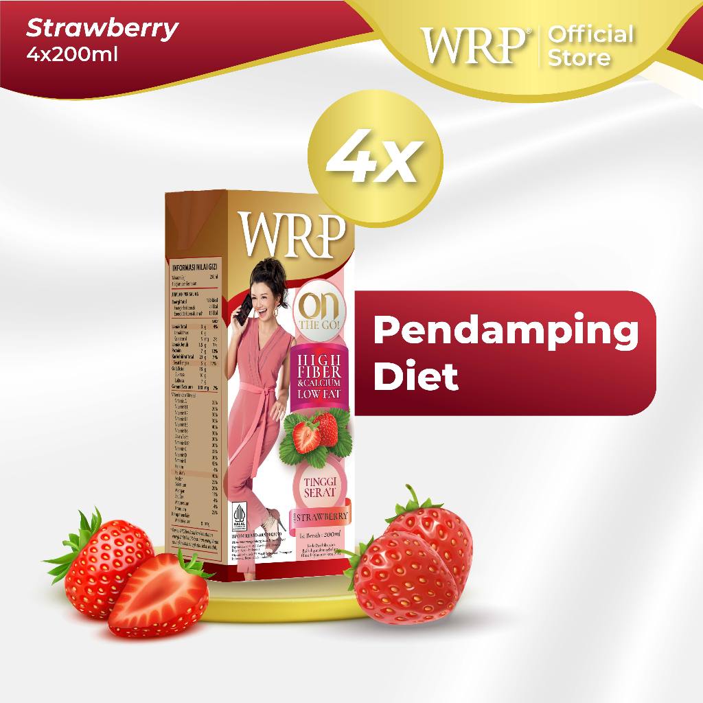 Jual WRP On The Go Strawberry 200ml (Bundle 4) | Shopee Indonesia