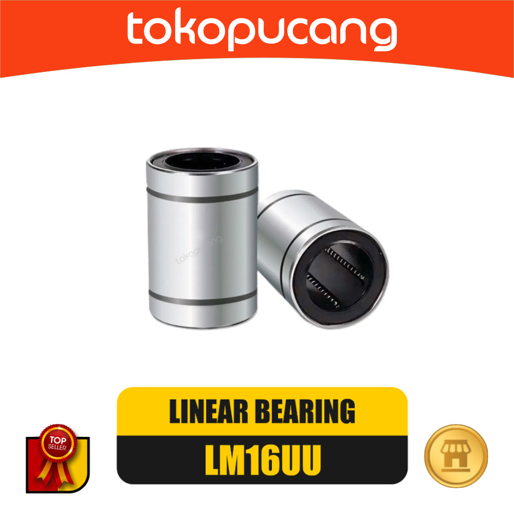 Jual LM16UU LM16 UU LM 16UU LM 16 UU 16x28x37 CNC Linear Bearing KG29 sliding Motion Bushing ...