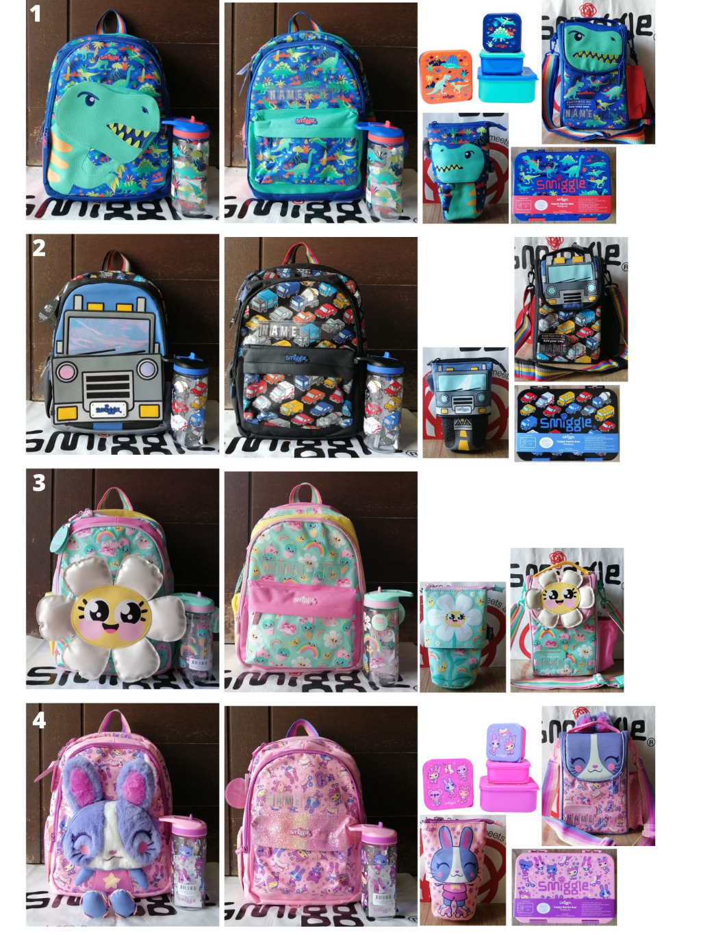 Jual Smiggle Junior Movin Backpack TK / Tas sekolah TK unicorn rabbit ...