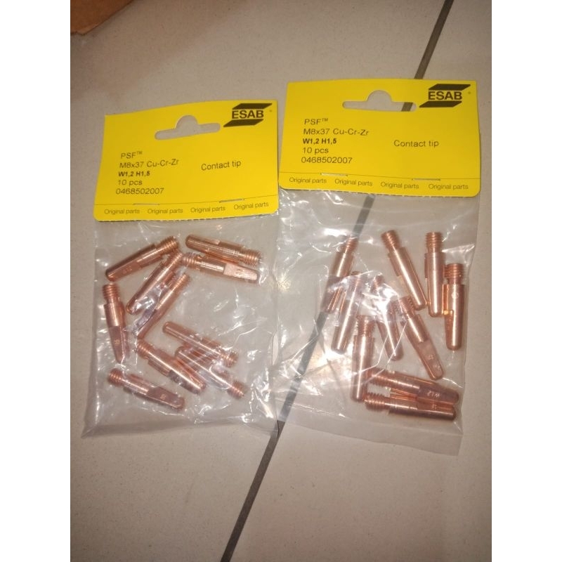 Jual Contact Tip Esab CuCrZr W1.2 M8x37 pn-0468502007|isi10 pcs ...