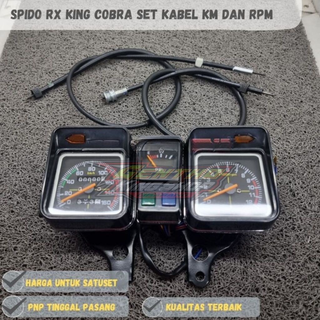 Jual SPIDOMETER SPIDO ASSY RX KING RXKING OLD COBRA SET KABEL KM DAN ...