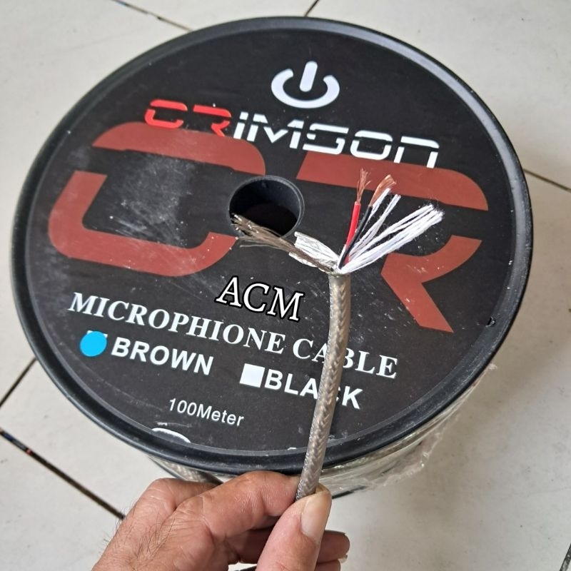 Jual KABEL MIC CRIMSON L2T2S KABEL ISI 3 SERABUT TEMBAGA 100 METER ...