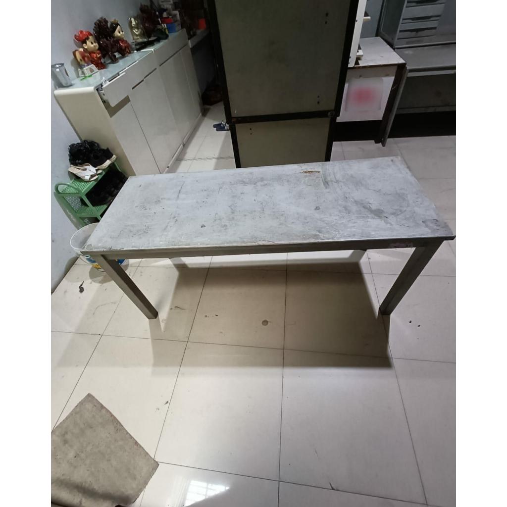 Jual MEJA MAKAN MINIMALIS SECOND SEKEN BEKAS UKURAN 161x66x70 | Shopee ...
