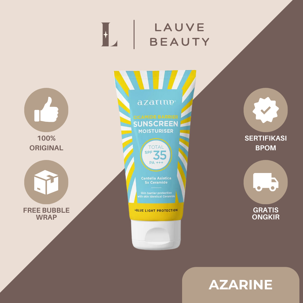 Jual Azarine Cicamide Barrier Sunscreen Moisturiser SPF35 PA+++ 40ml ...