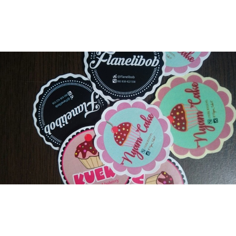 Jual CETAK STICKER / STICKER LABEL MAKNAN / STIKER CUSTOM BAHAN CROMO ...
