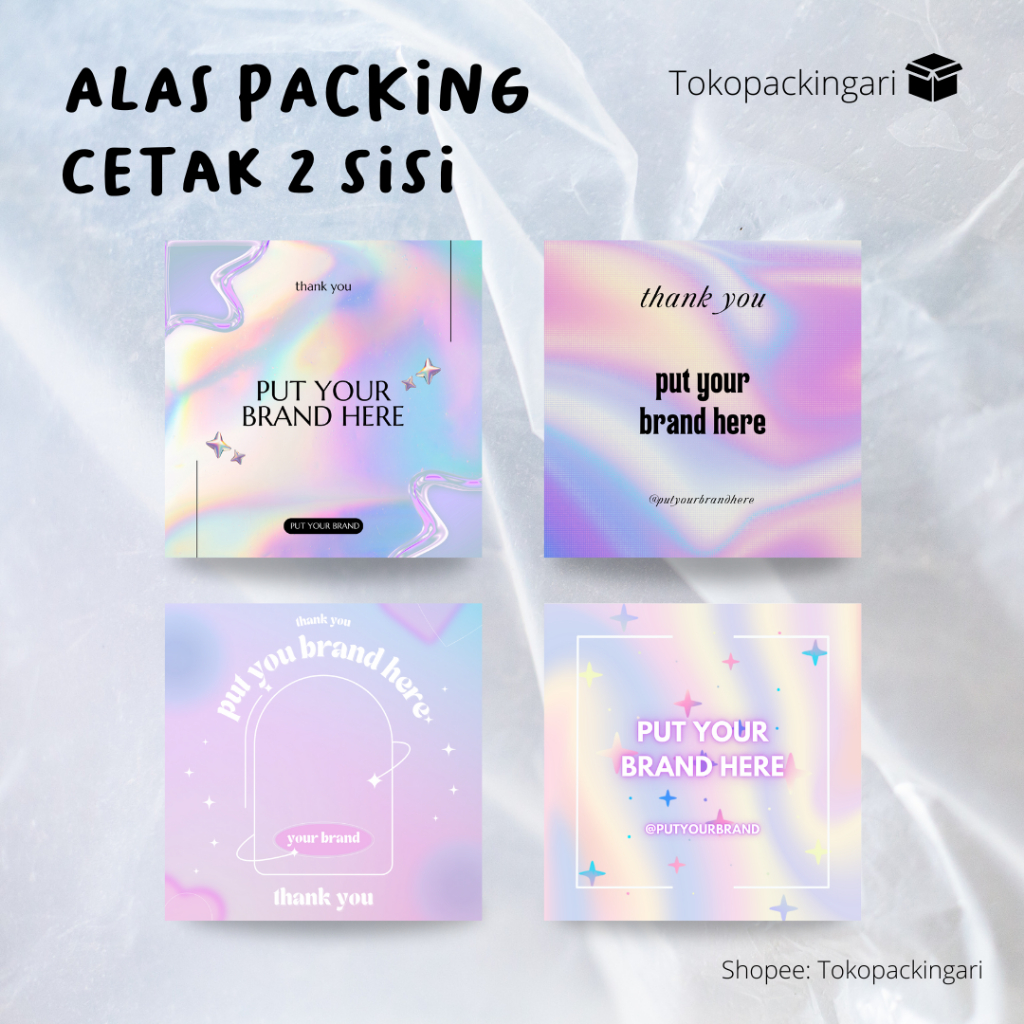 Jual Alas Packing | Cetak 2 Sisi | Paper Aksesoris | Kertas Dudukan ...