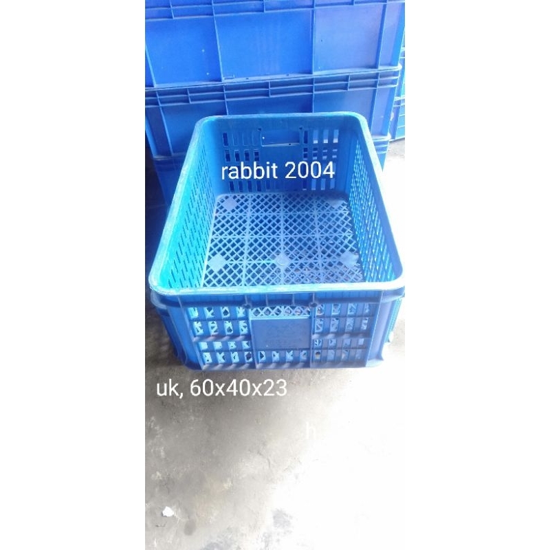 Jual keranjang container rabbit type 2004, krat plastik, krat buah/roti ...