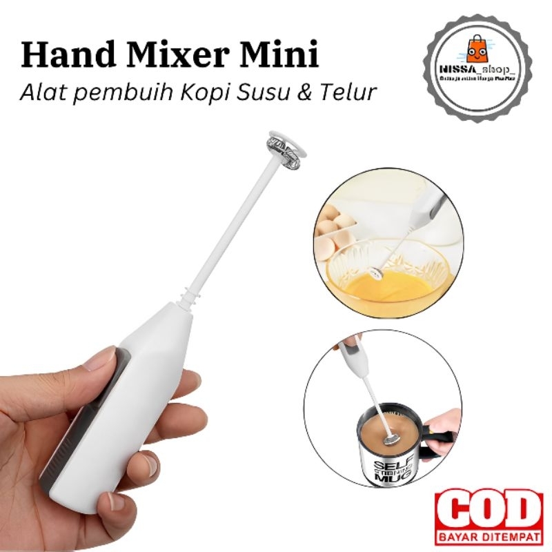 Jual One Two Cups Hand Mixer Mini Pengocok Telur Kopi Milk Frother ...