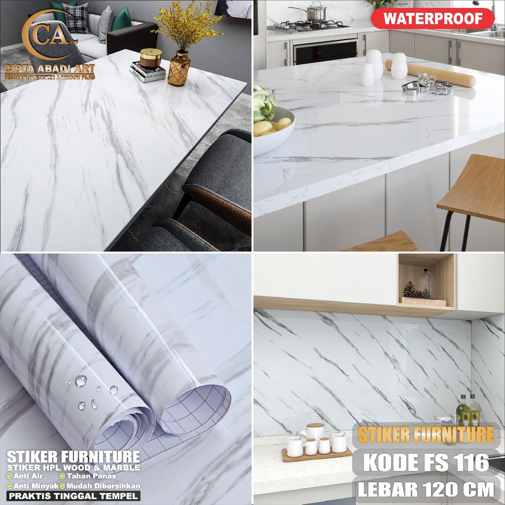 Jual Wallpaper Stiker Lemari Sticker Meja Kayu Kitchen Set Dinding ...