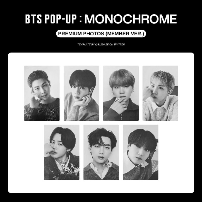 Jual [READY INA] BTS Pop-Up : Monochrome in JAKARTA - PREMIUM PHOTO ...