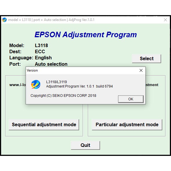 Jual Epson L3118 L3119 Adjustment Program (ECC) | Shopee Indonesia