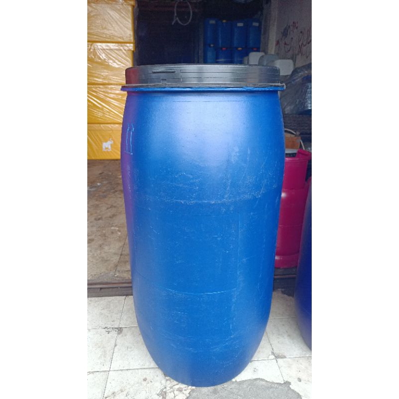 Jual Tong Biru/Drum plastik/Blong ukuran 150Liter BEKAS | Shopee Indonesia