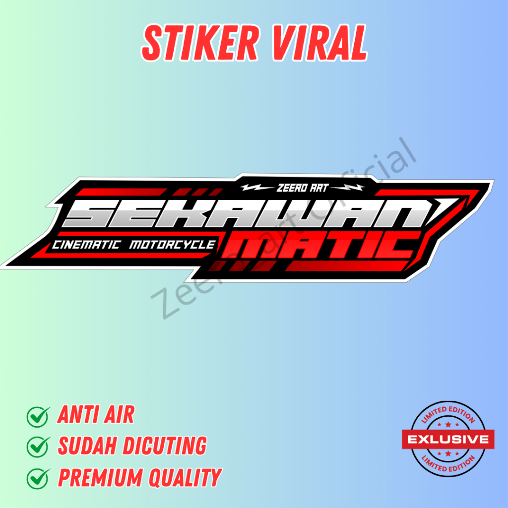 Jual Stiker Racing Viral Sekawan Matic / Sticker / Setiker | Shopee ...