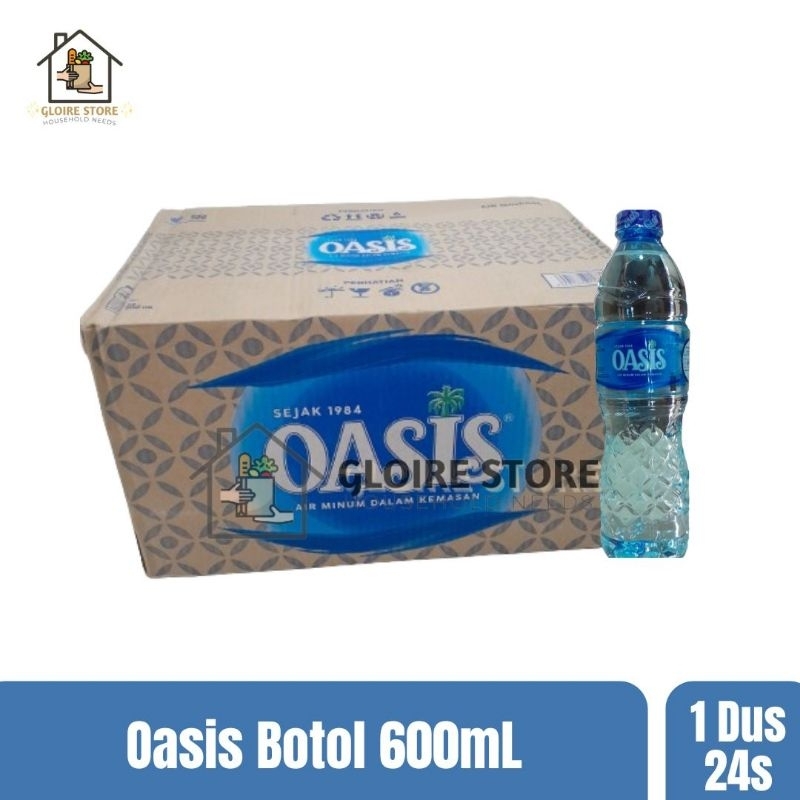 Jual OASIS Botol 600mL 1 Dus: 24 Botol (SE/Y.r) | Shopee Indonesia