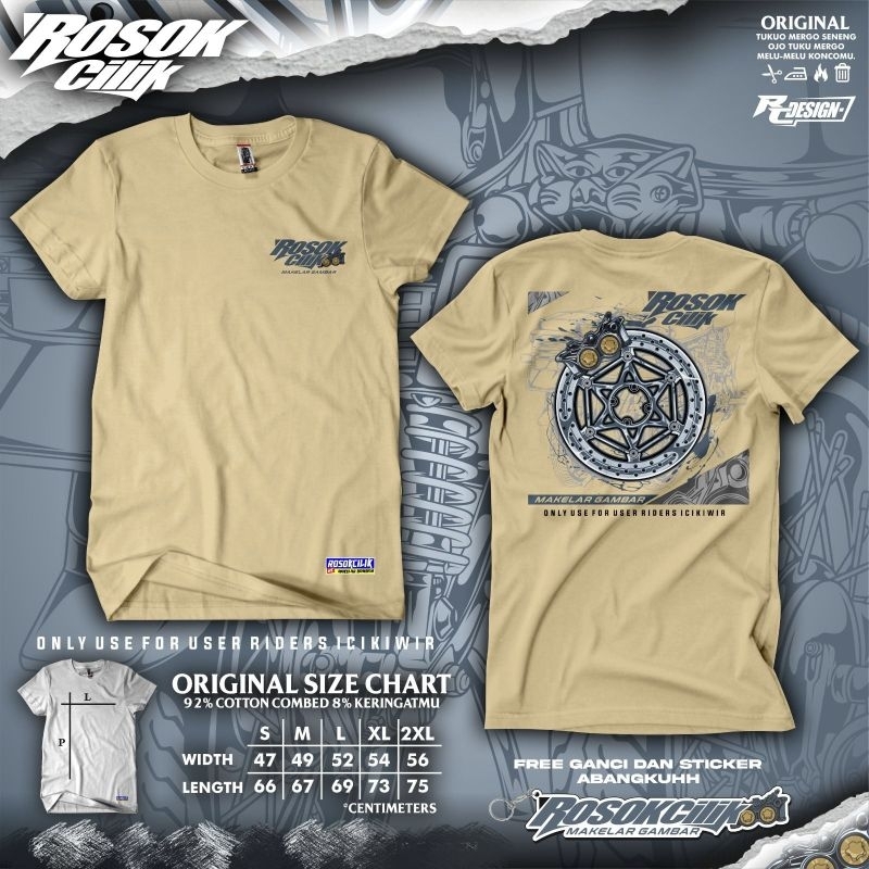 Jual Kaos Rosok Cilik Kode Floting Original Free Stiker Dan Ganci (2 ...