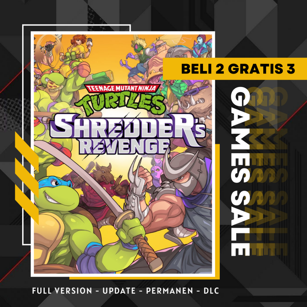 Jual TEENAGE MUTANT NINJA TURTLES SHREDDERS REVENGE - GAME PC - GAME ...