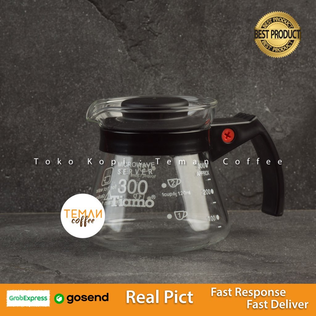 Jual Tiamo Coffee Server 300ml Black/Hitam | Shopee Indonesia