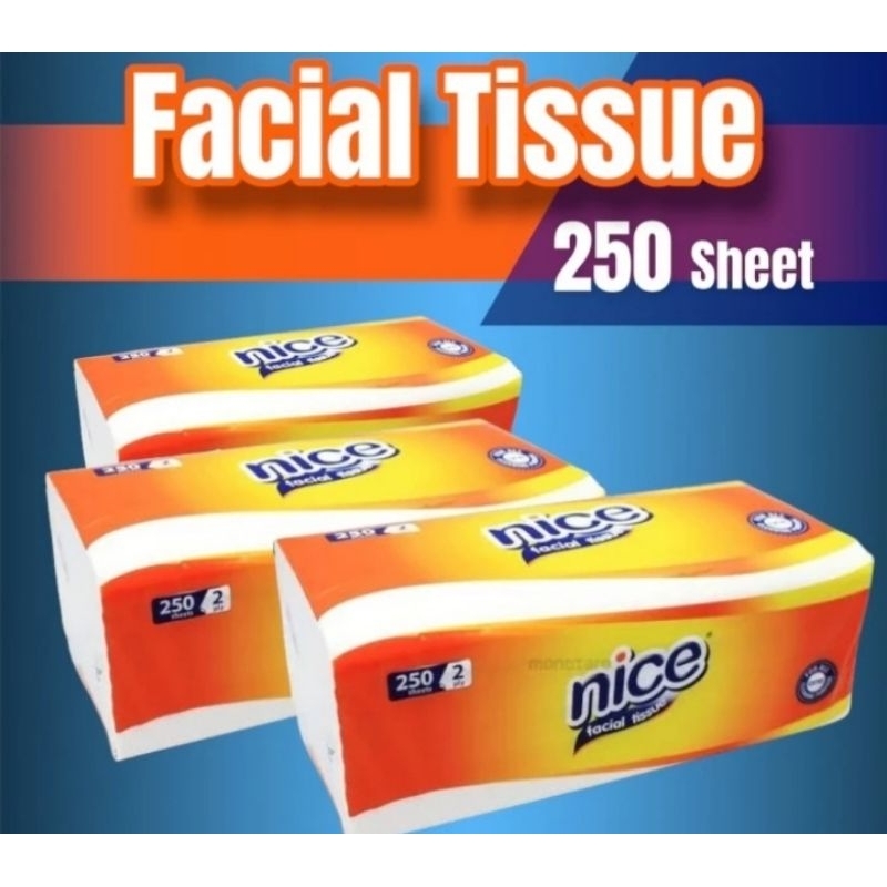 Jual Bundling! Facial tissue nice 250 sheets isi 3 pack beli 3 lebih ...