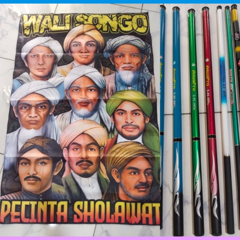 Jual Bendera Sholawatan Murah Set Lengkap, Joran Tegek Lengkap dengan ...