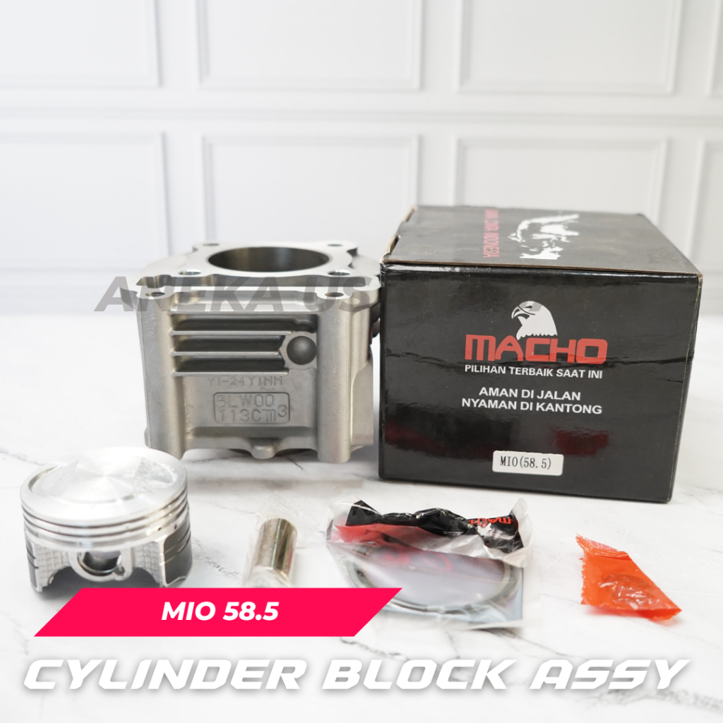 Jual CYLINDER BLOCK ASSY YAMAHA RECING MIO 58.5MM MACHO | Shopee Indonesia