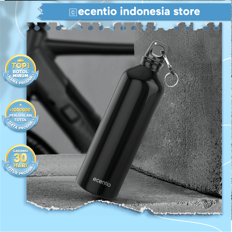 Jual ecentio botol minum 1 liter aluminium/ Botol Tumbler Olahraga ...