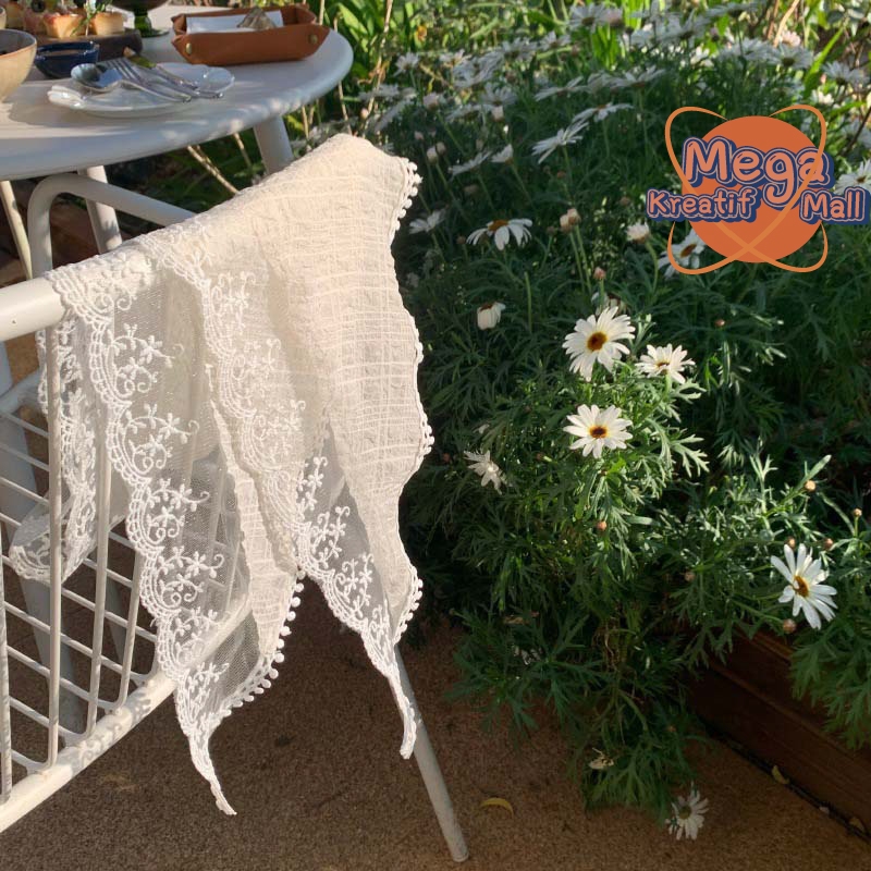 Jual Syal Lucu Feminim Summer Lace Syal Syal Korea Lace Scarf Syal ...