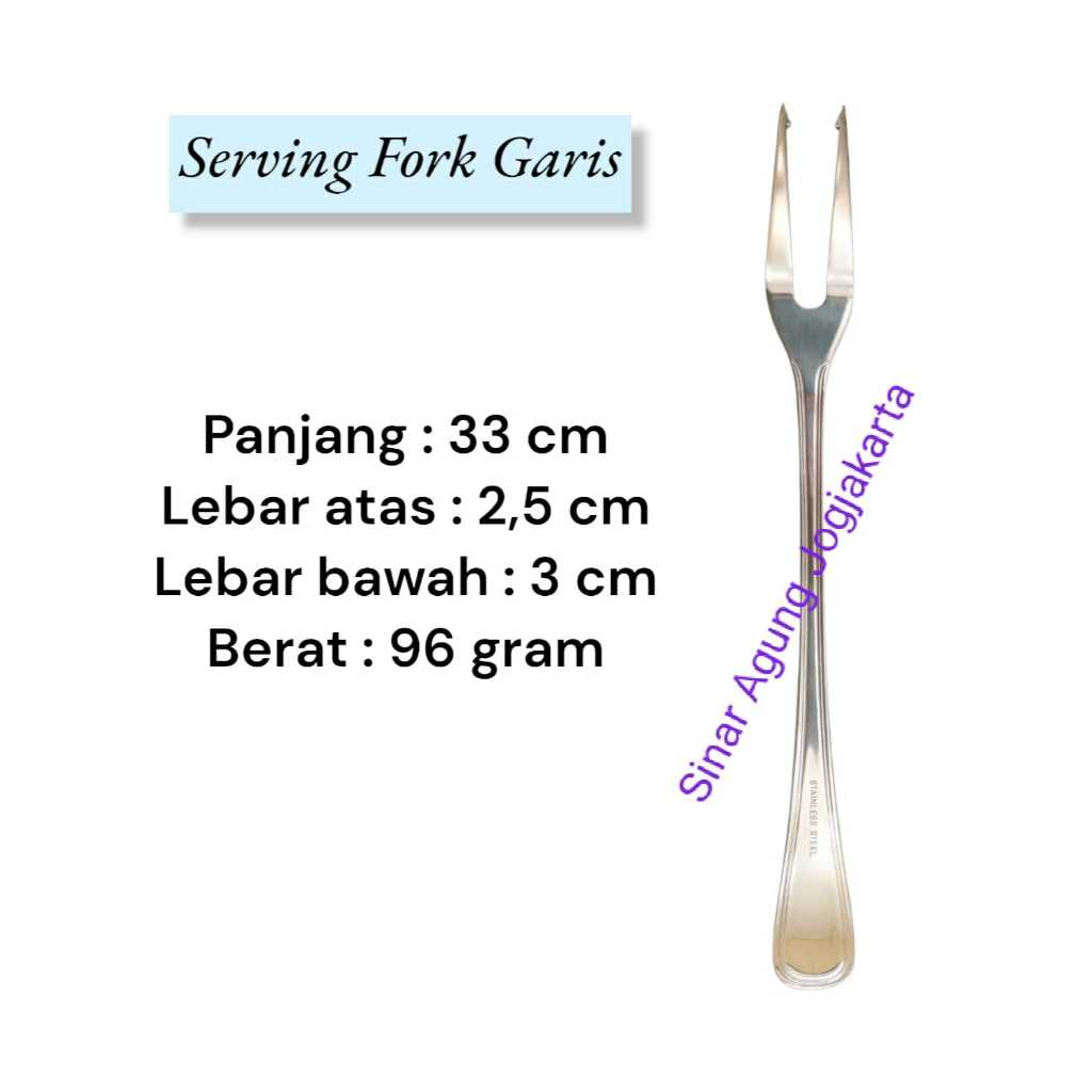 Jual GARPU SAYUR SERVING FORK STAINLESS TEBAL | Shopee Indonesia