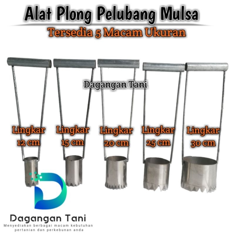 Jual Alat Plong Pelubang Mulsa / Lubang Plastik Mulsa Besi Stainless ...