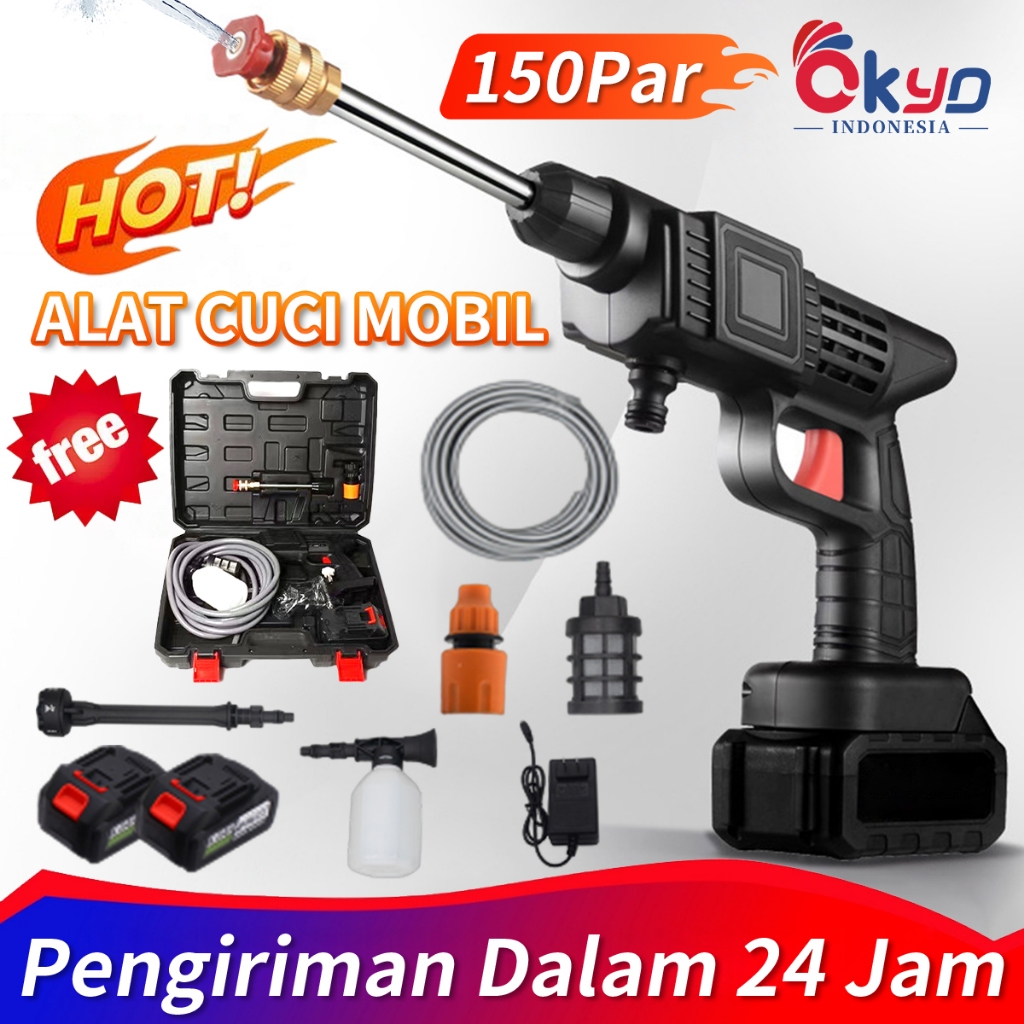 Jual Alat Cuci Motor Mobil Mesin Cuci Mobil Portable High Pressure Car ...