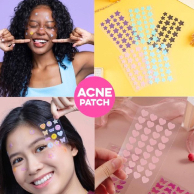 Jual Acne Patch Lucu Bentuk Hati Bintang Sticker Jerawat Invisible ...