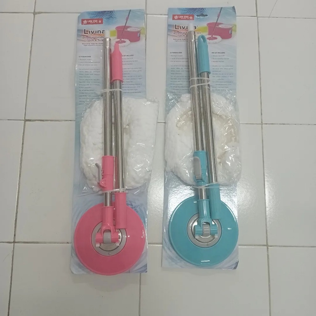 Jual Livina Spin Mop Handle Set (Stik dan Mop BM 51 Lion star | Shopee ...
