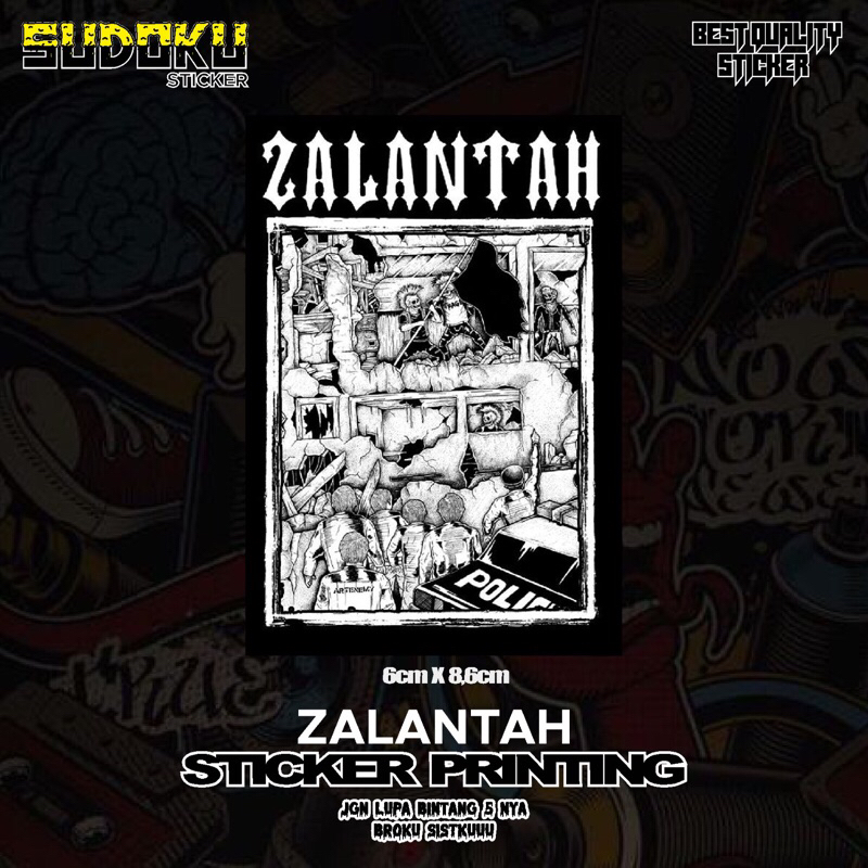 Jual STICKER STIKER PRINTING BAND ZALANTAH KEREN|STICKER BAND|STICKER ...