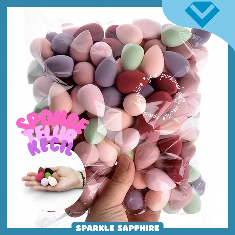 Jual (KECIL) SPONGE TELUR MINI - BEAUTY SPONGE TELUR MINI MAKEUP SPONGE ...