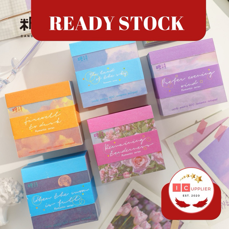 Jual 400pcs / Pak Kertas Memo Pad Desain Pemandangan Alam Untuk Alat ...